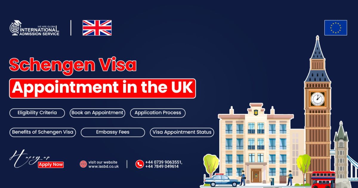 Book Schengen Visa Appointment in UK Embassy | Study Abroad